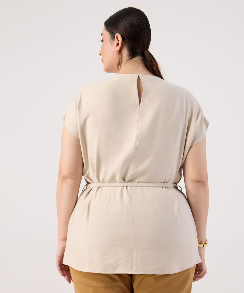 Blusa con cinturon para mujer curvy | compra ahora | PATPRIMO