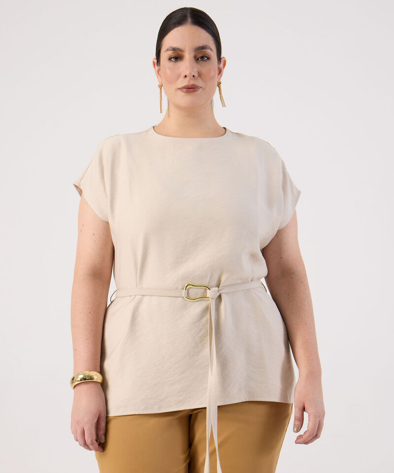 Blusa con cinturon para mujer curvy | compra ahora | PATPRIMO